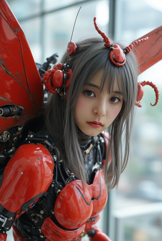Insect-type Cyborg Girl, (top-quality:1.2, masterpiece), ultra - SeaArt AI