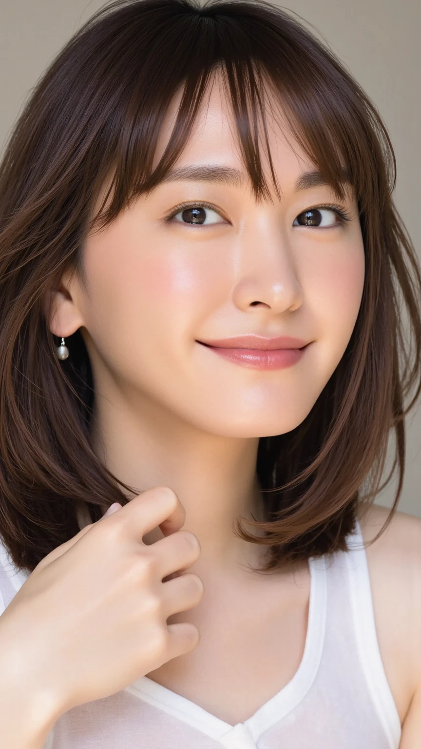 Beautiful light-clothed woman - SeaArt AI