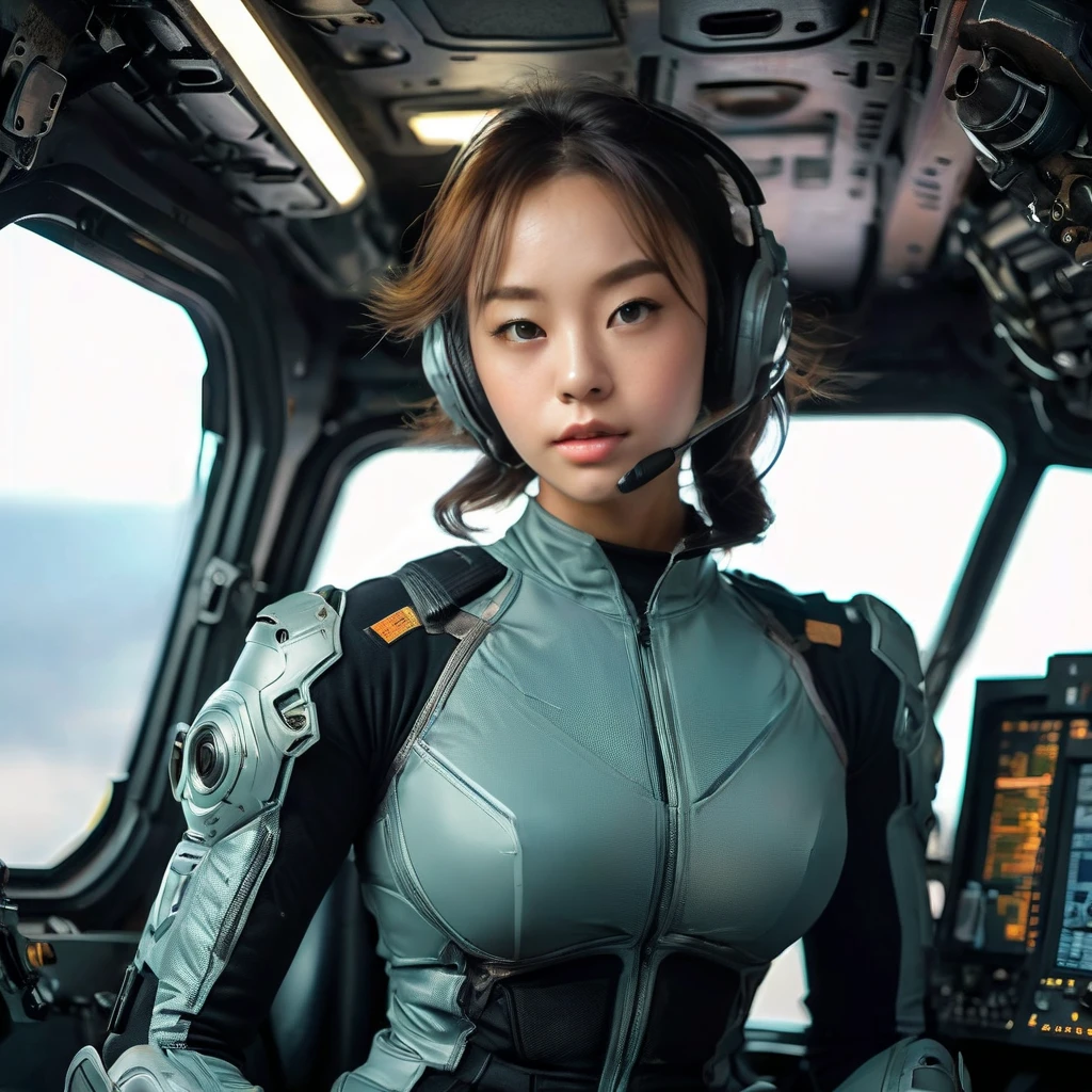 Highly detailed photo of a Japanese women, SF soldier, 35yo, - SeaArt AI