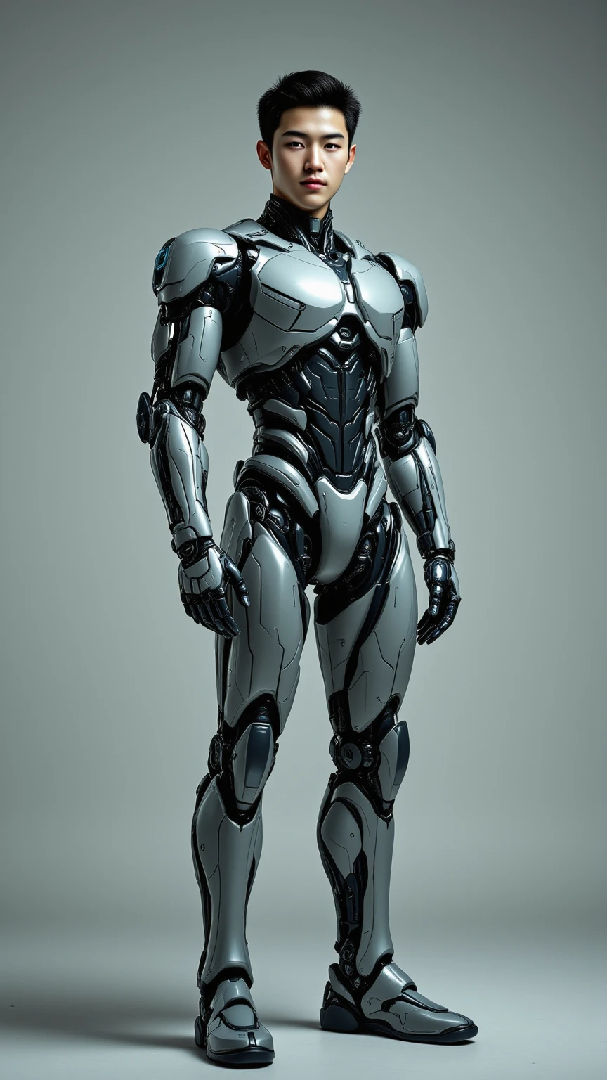 1 Asian handsome male star male high school student bionic robot with a ...
