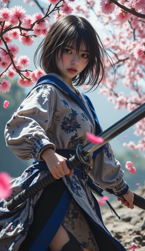 Whole body expression、Female Swordsman、Two-sword swordsman、20 years old ...