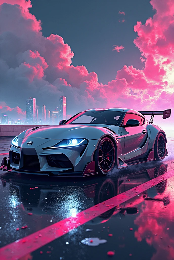I have two background pictures of the Toyota Supra MK4 so that the ...