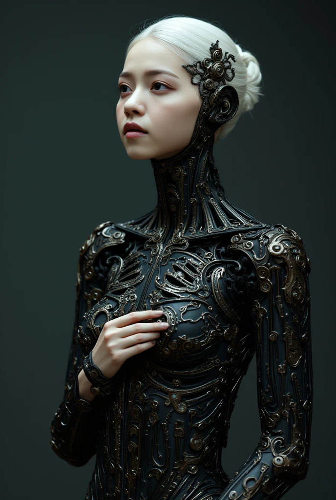 Beautiful woman in exoskeleton, detailed face, perfect anatomy - SeaArt AI