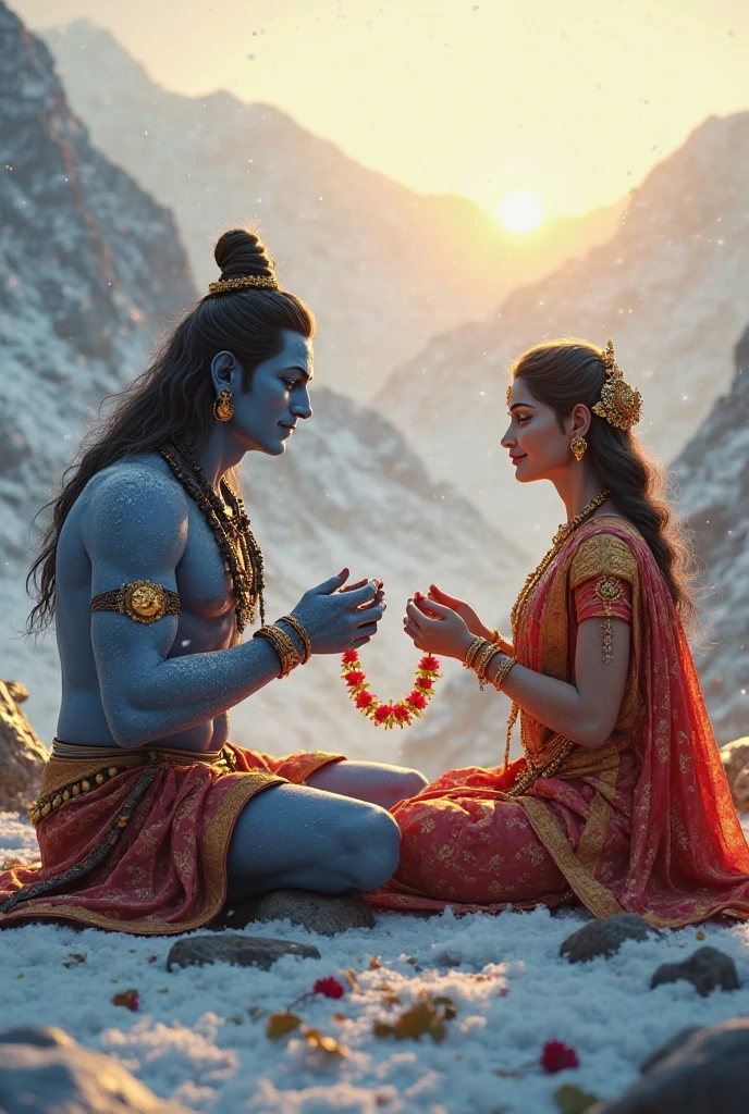 "A highly detailed, ultra-realistic 3D cinematic render of Lord Shiva ...