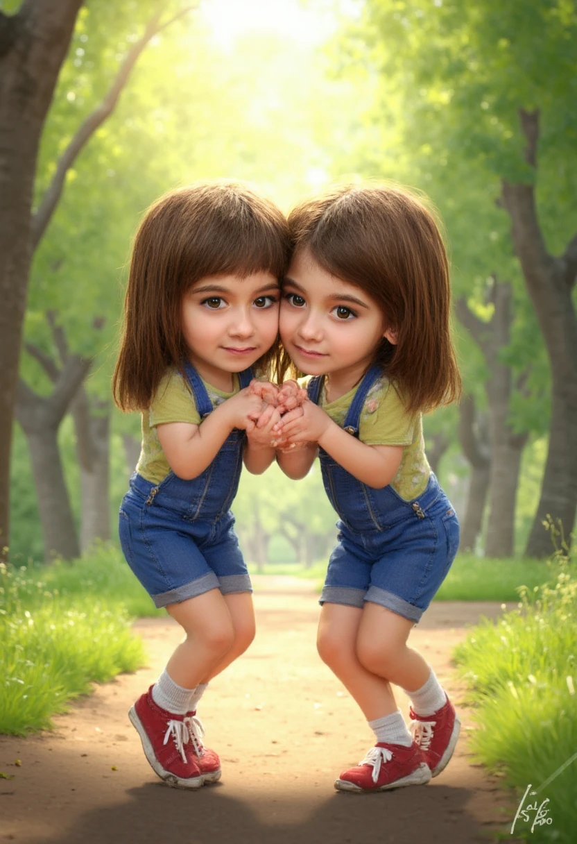 Laura b,twins,siblings,multiple girls,duo,2girls,, body,petite - SeaArt AI