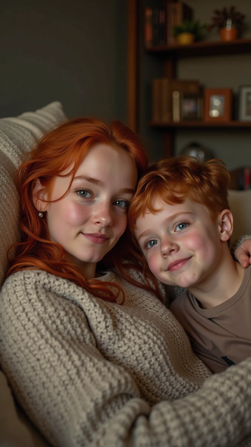 "A warm, intimate scene of Rachael Carter, a stunning 18-year - SeaArt AI