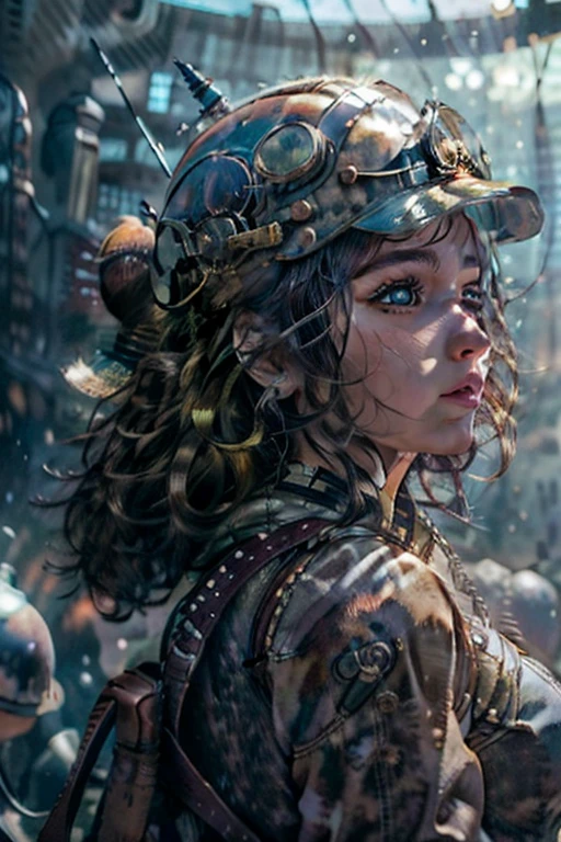 steampunk girl,(( High quality :1.4))、( super realistic 8k cg - SeaArt AI