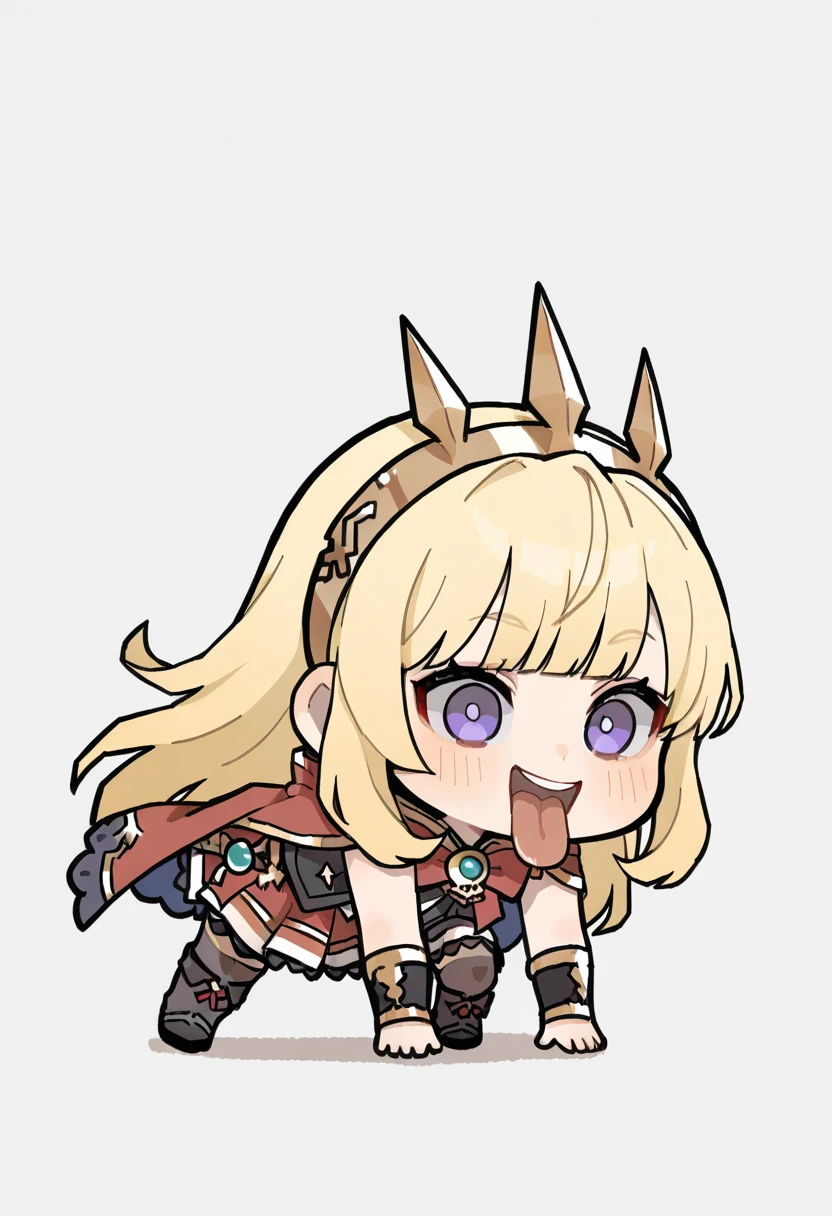 Anime girl with horns and a cat ears - SeaArt AI