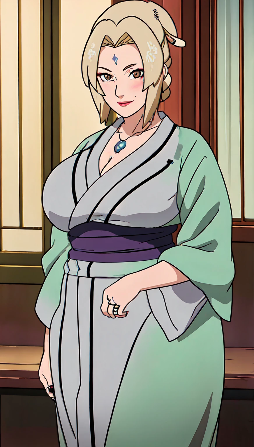 (((1girl))),((alone)), Tsunade senju,(masterpiece), (best quality ...