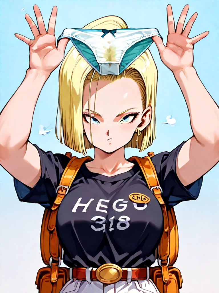 Android 18, clothed, (fit situation), glamorous, leggy, chunky legs ...