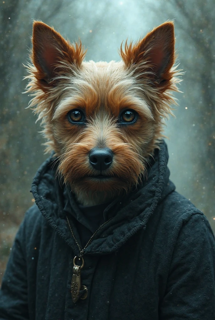 The man with the face of a Yorika dog - SeaArt AI