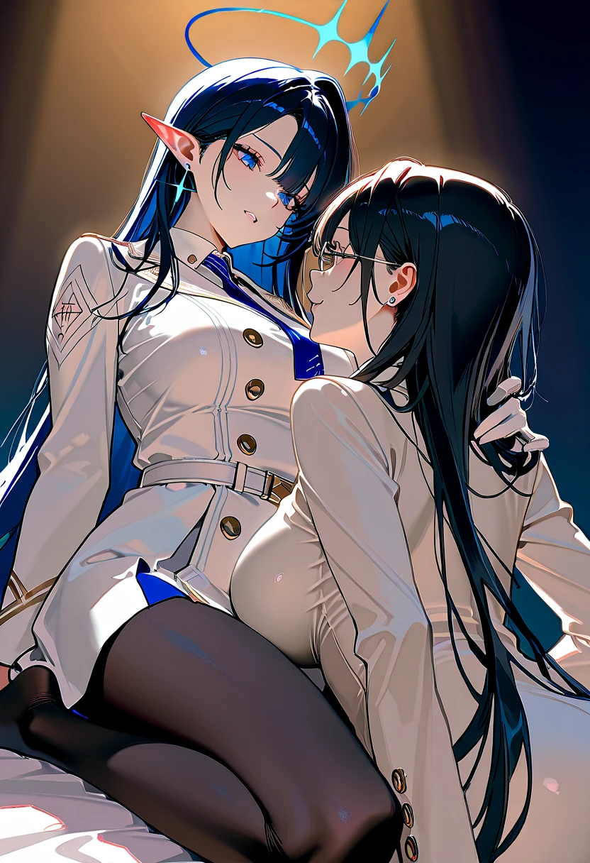 female 1、Nanagami Rin 、 blue eyes、 long, slender eyes、 black hair - SeaArt AI