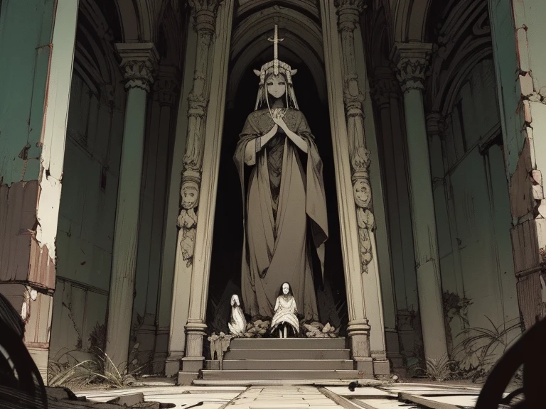 scenery only、Dark Fantasy、purgatory、altar、creepy and divine々Shii ...