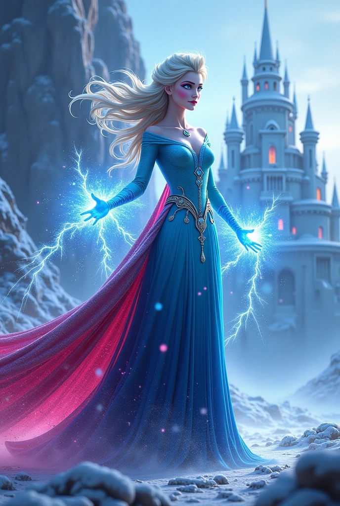 A new queen of magic is born! The fusion of Elsa and Scarlet Witch ...