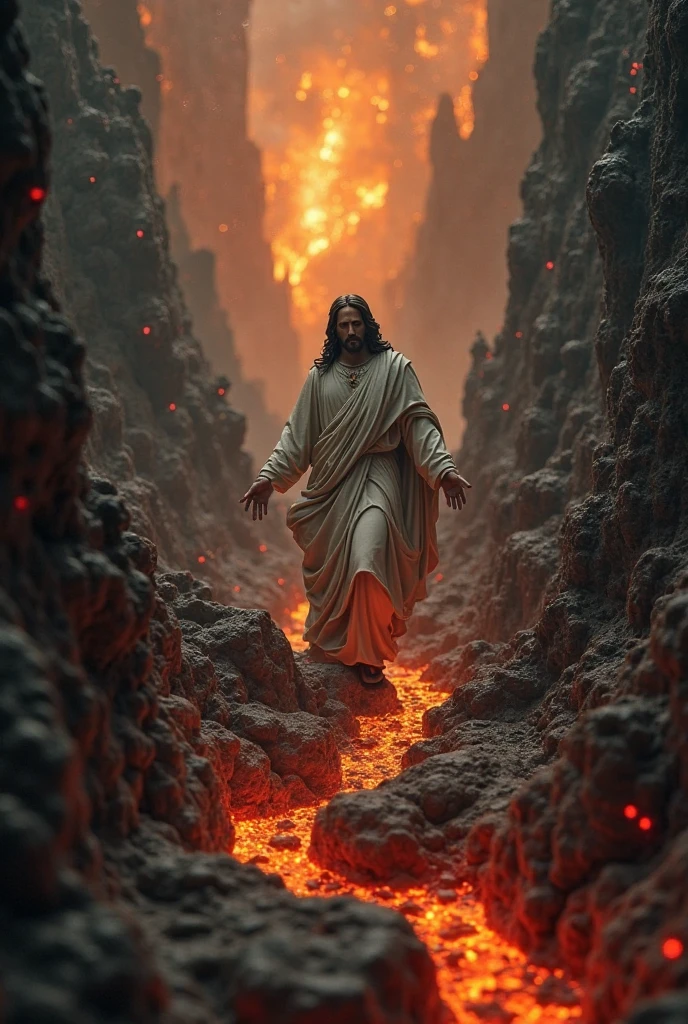 Miniature of Christ going down to hell - SeaArt AI