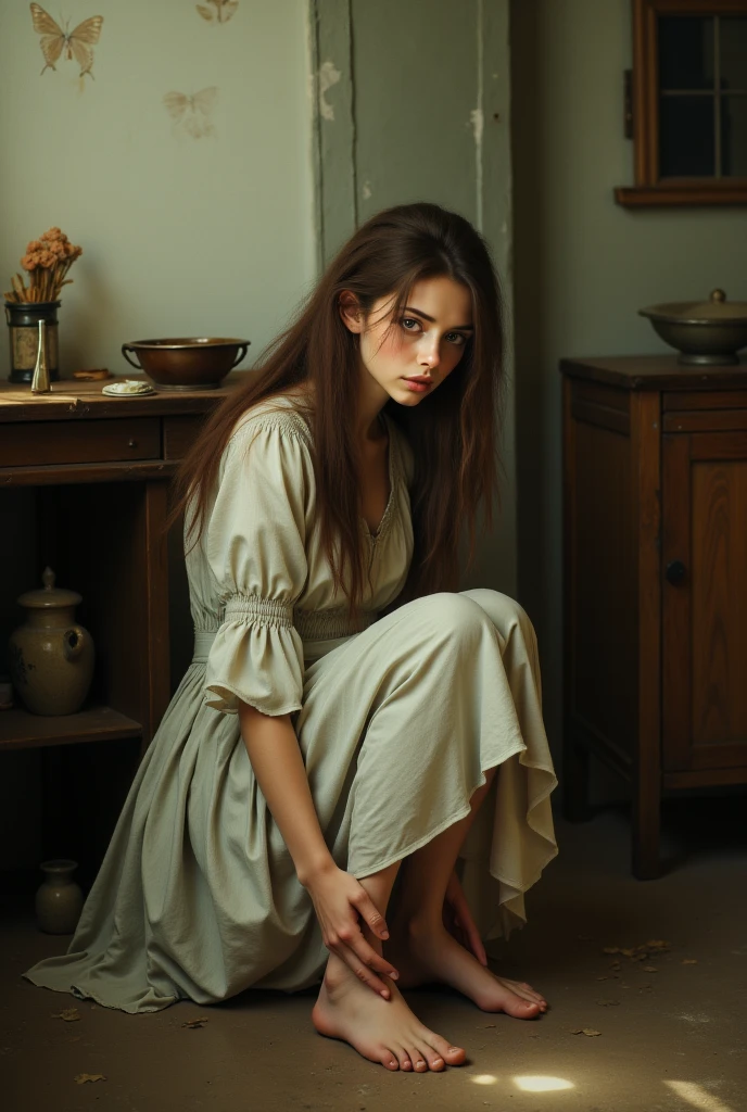 Cinderella, barefoot - SeaArt AI