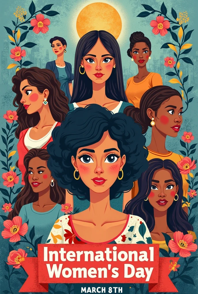 March 8 postcard - SeaArt AI