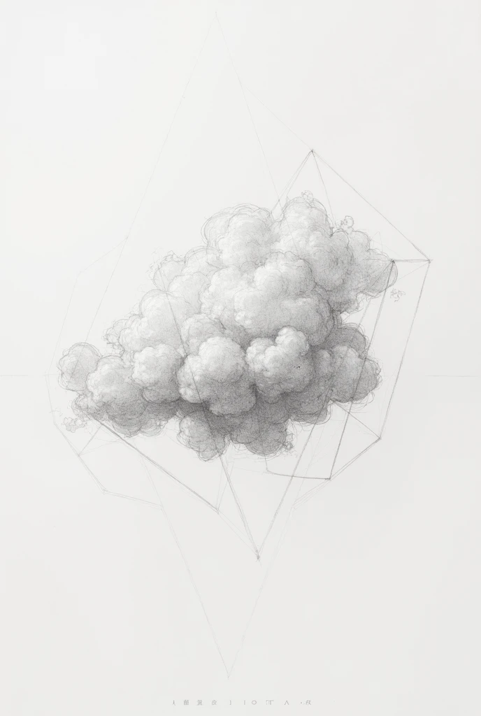 {{A ((delicately shaded)) depiction of {a single, wispy cloud - SeaArt AI