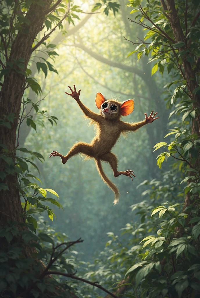 The Philippine tarsier is capable of jumping to a height of 1 - SeaArt AI