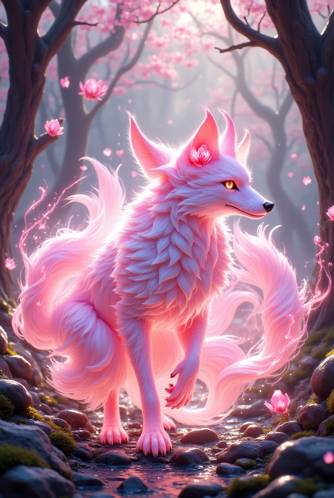 Kitsune pink - SeaArt AI