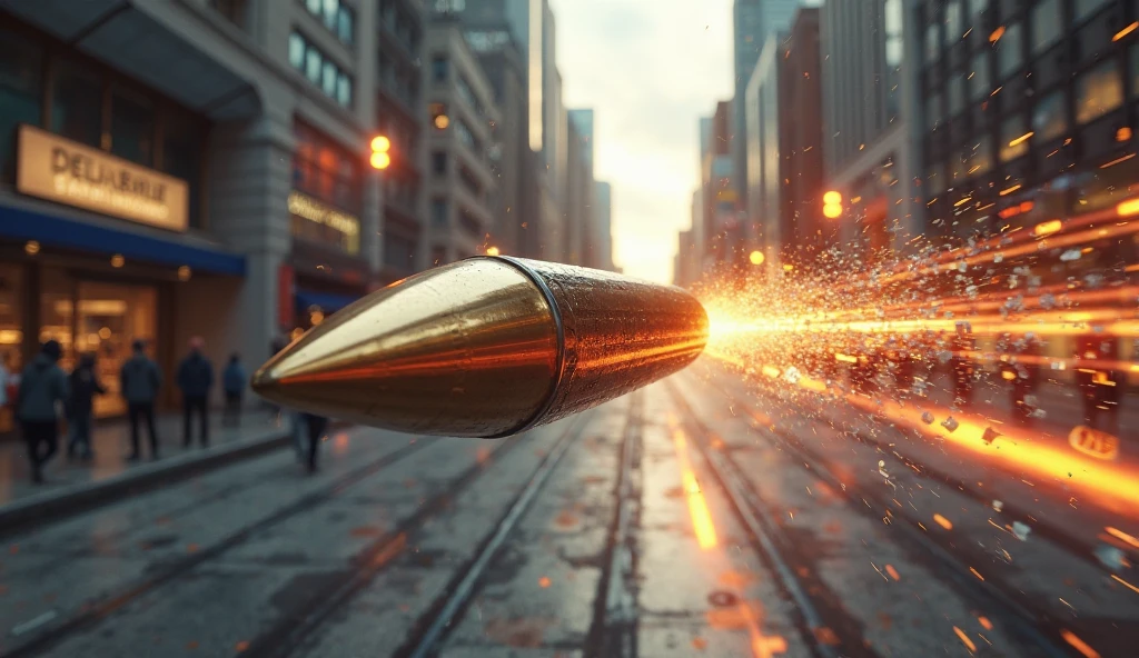 A bullet crossing the streets at full speed, Can you see the sonic ...