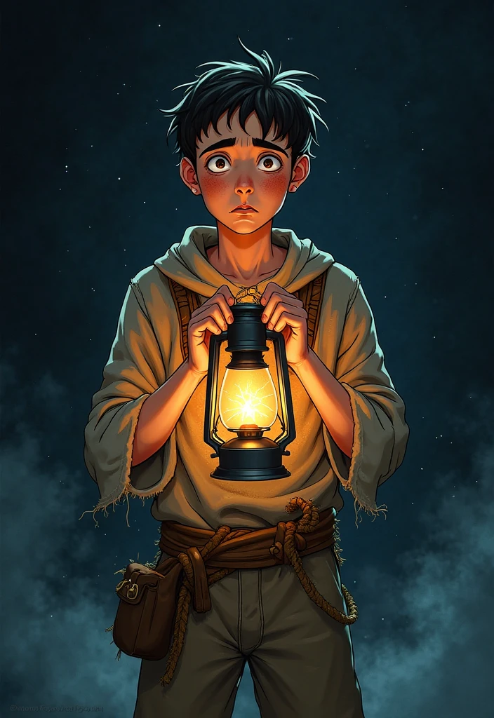 Close-up front-facing portrait of a 30-year-old male villager - SeaArt AI