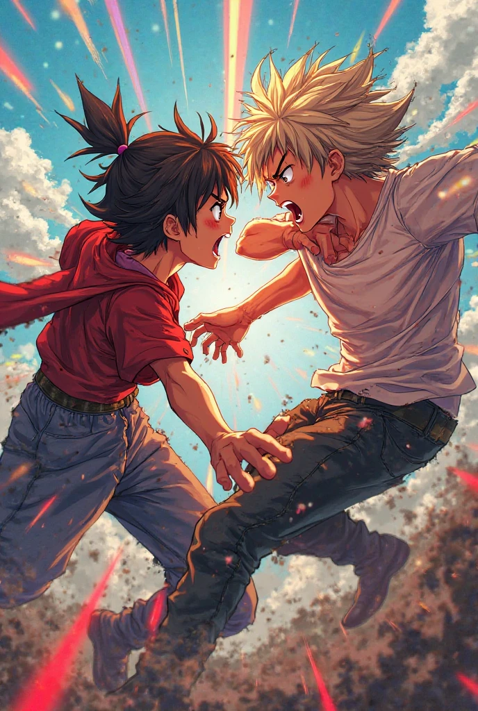 Someone beat each other anime prefers to hit each other a lot and put ...