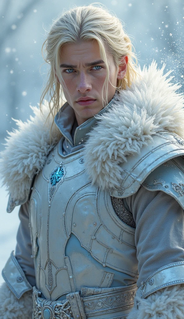 Swan Hyoga "A young blond man with intense blue eyes and a melancholic ...