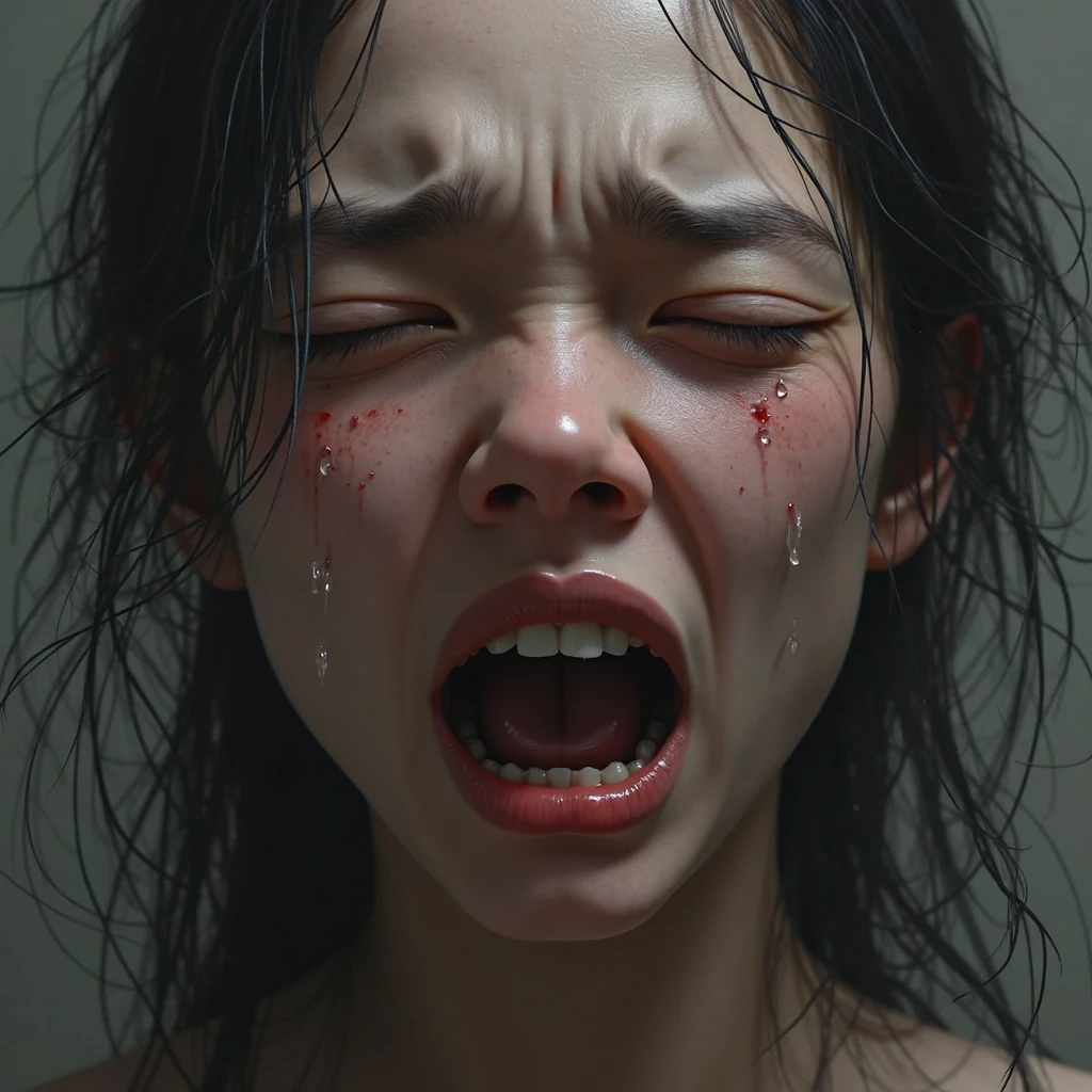 A crying - SeaArt AI