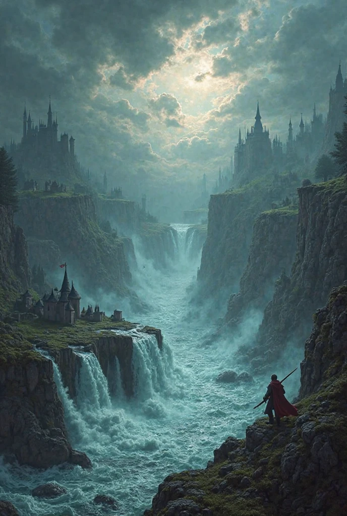 "An apocalyptic landscape depicting a great flood in the Middle Ages ...