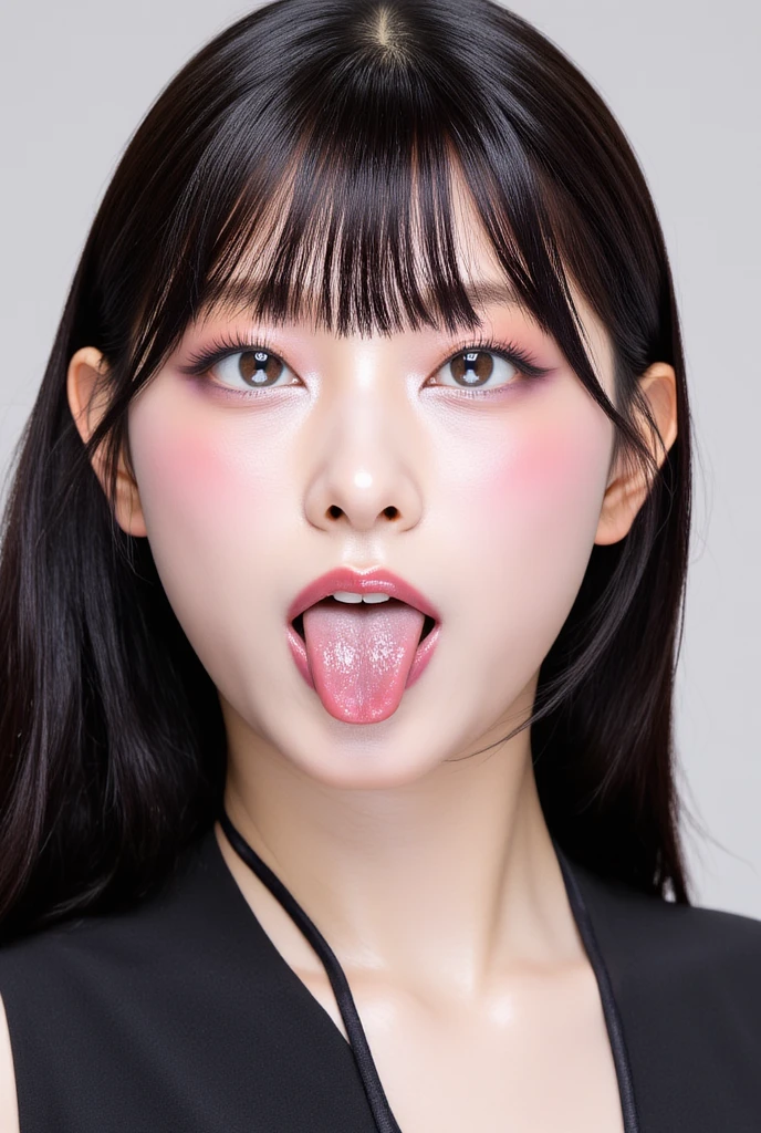 Haerin from newjeans, young kpop female idol, makeup, purple eye shadow ...