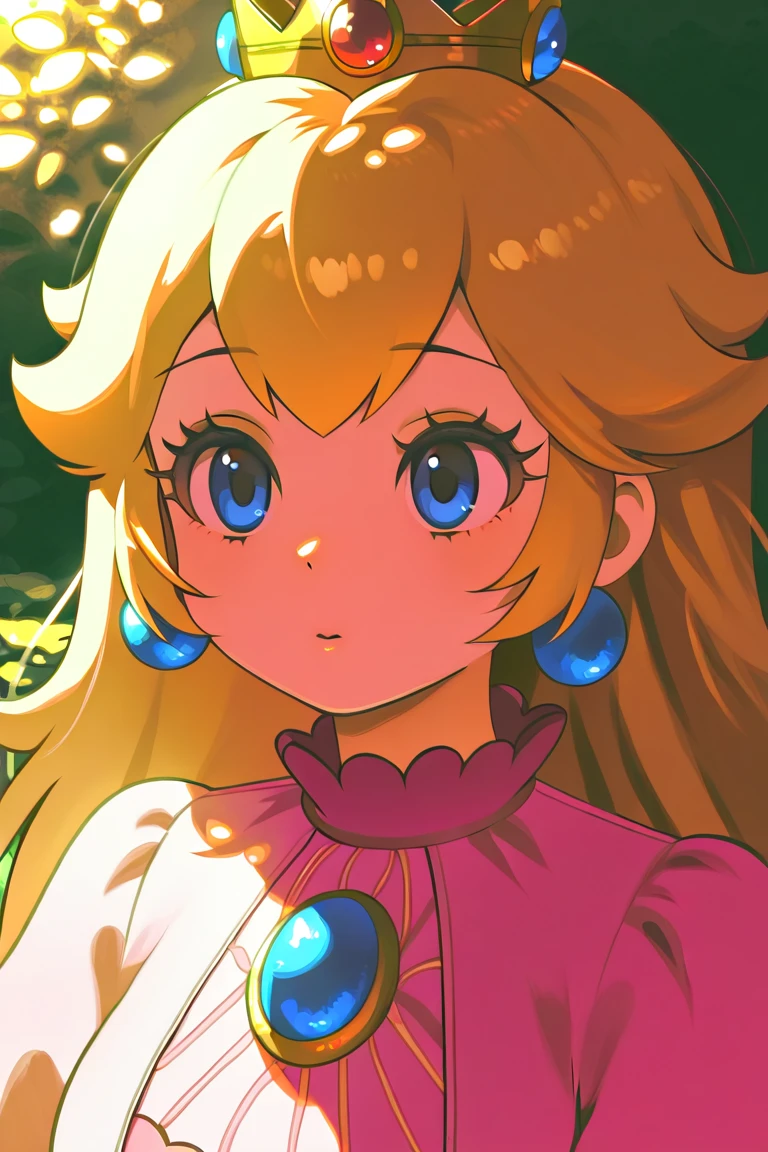 Princess Peach , sitting - SeaArt AI