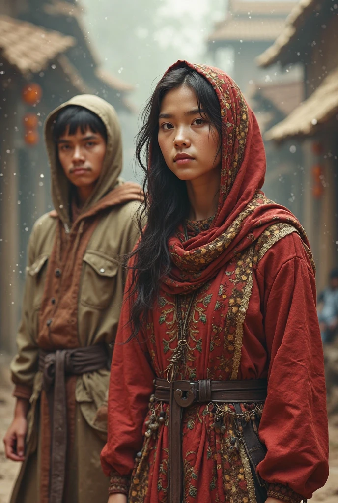 She wears a hiyah and they are both 18 years old - SeaArt AI