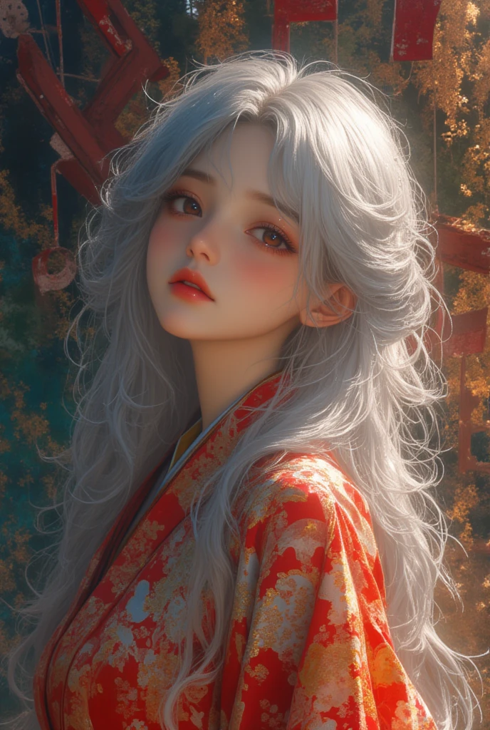 1 girl,(Master Piece :1.4),, ( Flaxseed Long Hair .:1 - SeaArt AI