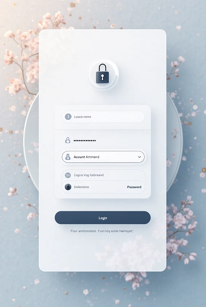 Login and account creation page Login with your username and password ...