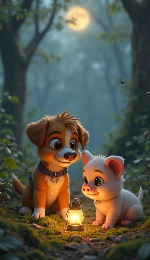 An anthropomorphic puppy with scruffy fur and a curious grin - SeaArt AI