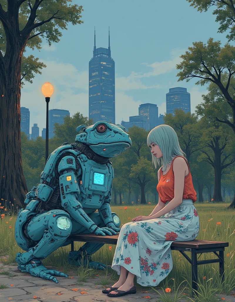 Girl and the Machine Creature