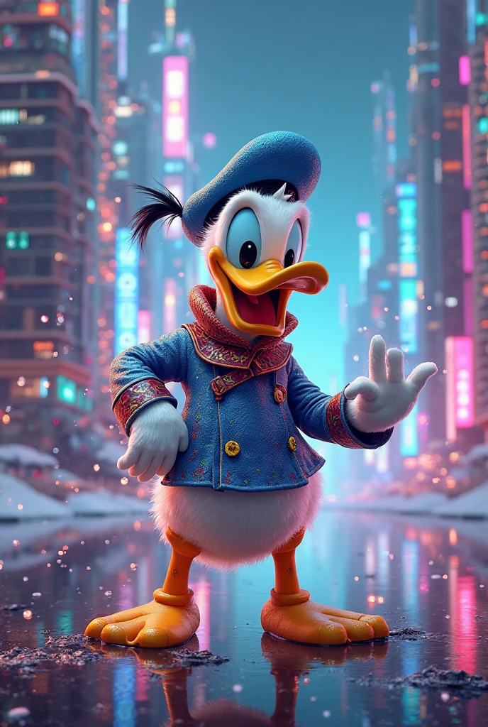 Donald duck crypto - SeaArt AI