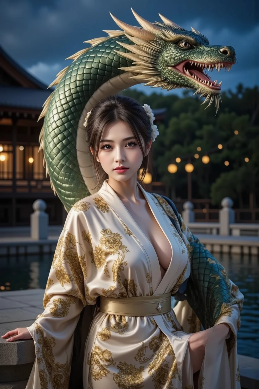 *Ultra-high definition real photo-style shooting。Legendary Japanese goddess - SeaArt AI