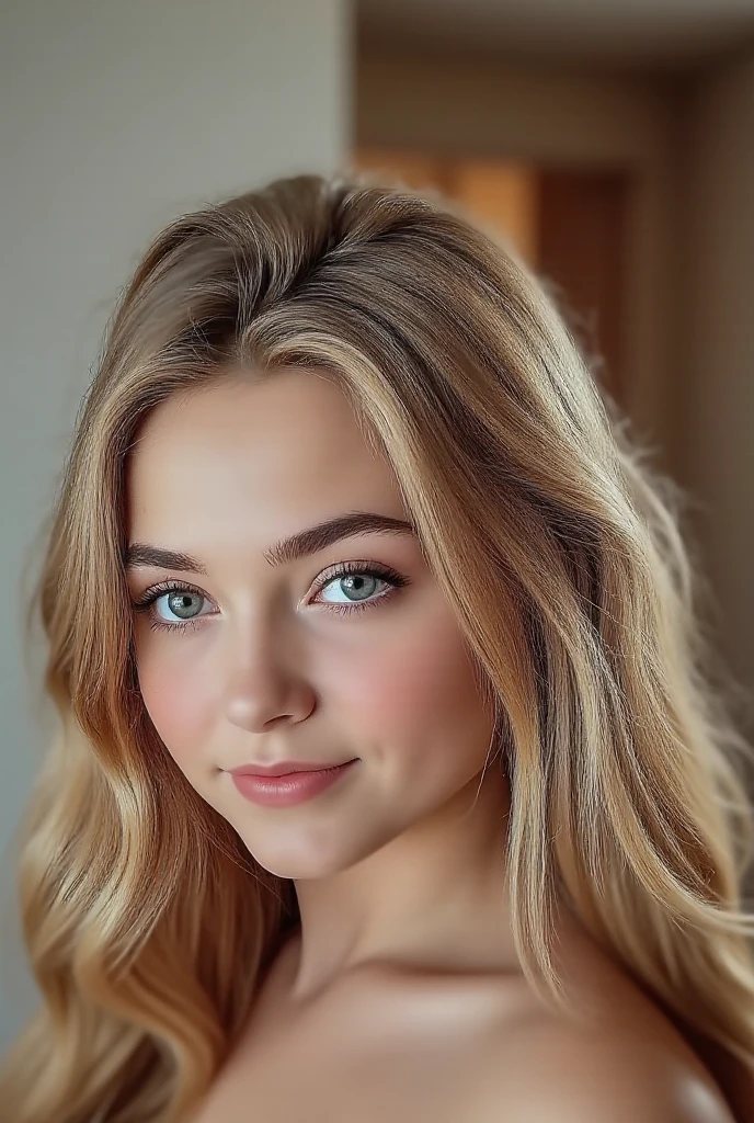 Natural good light, very pretty, 25 years old, long hair, blonde hair ...