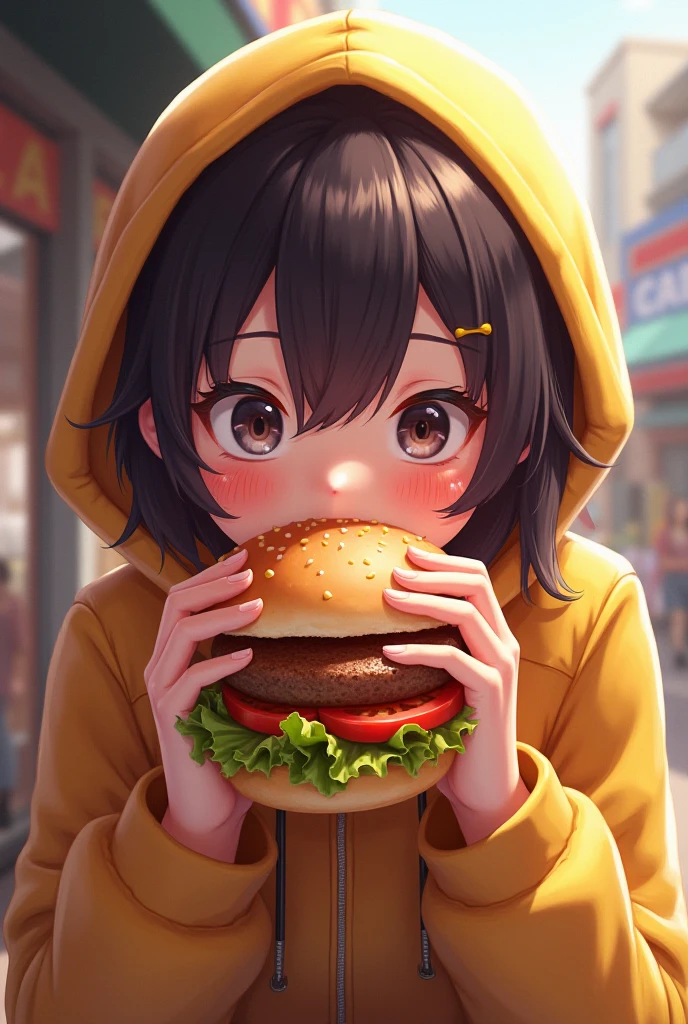 Caseoh eats burger - SeaArt AI