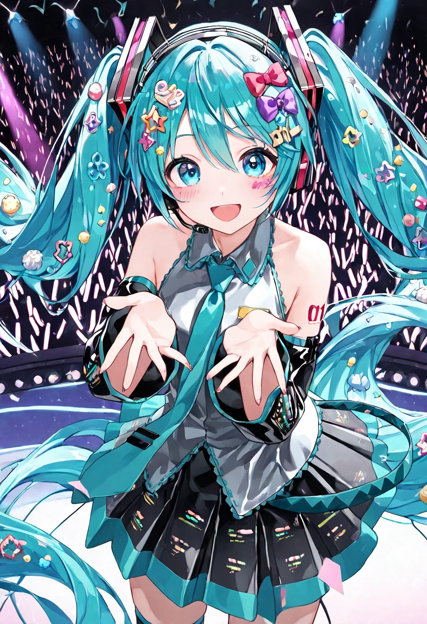 Decora/kei art style girl, detailed portrait of a young woman with ...