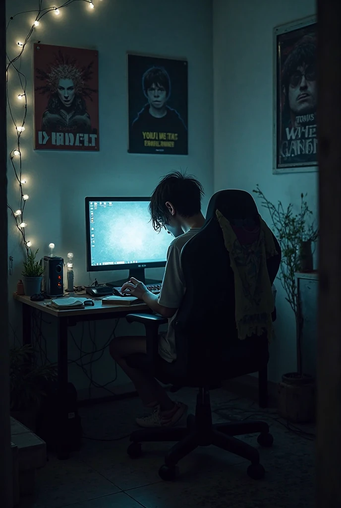 Create a gamer room. From emo - SeaArt AI