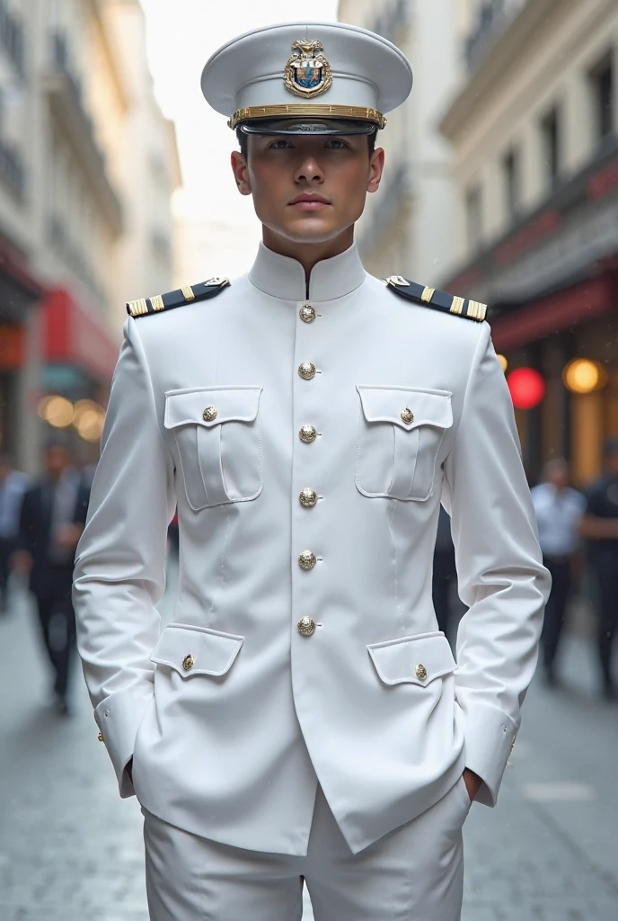 White police uniform - SeaArt AI
