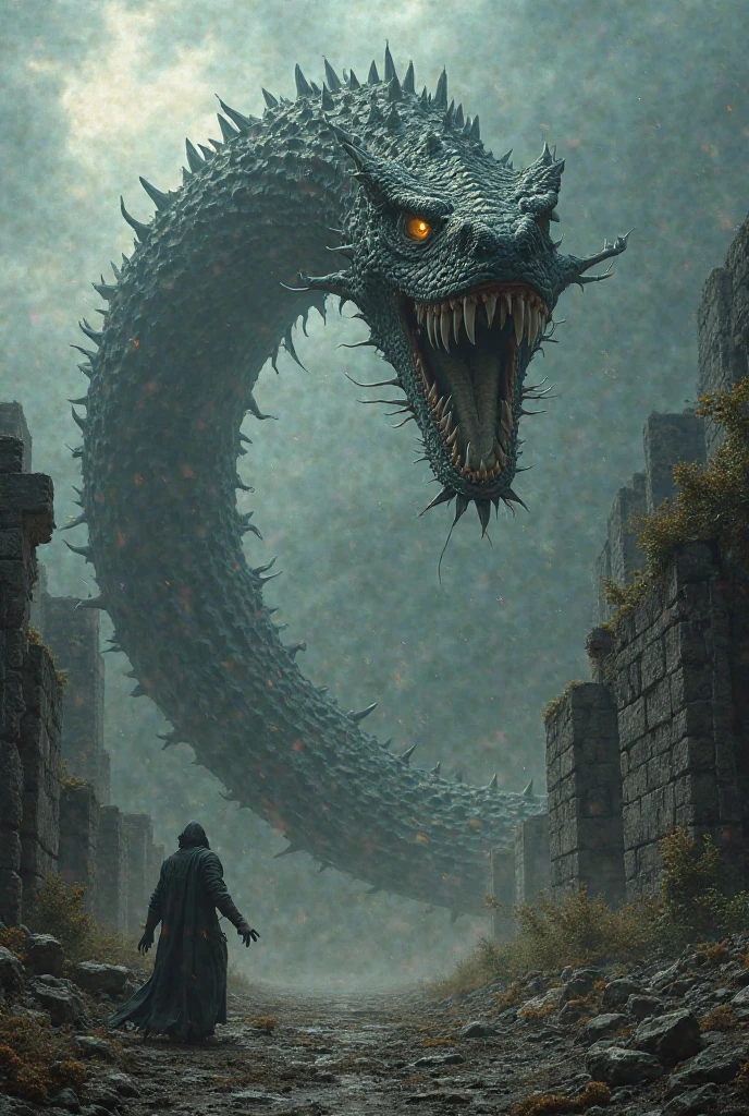 Ruinous snake - SeaArt AI