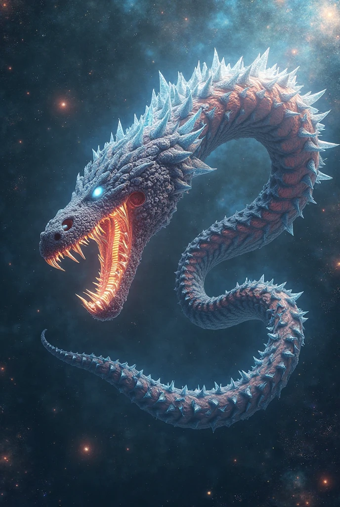 Make a colossal serpent that lives in galaxies and guts plasma through ...
