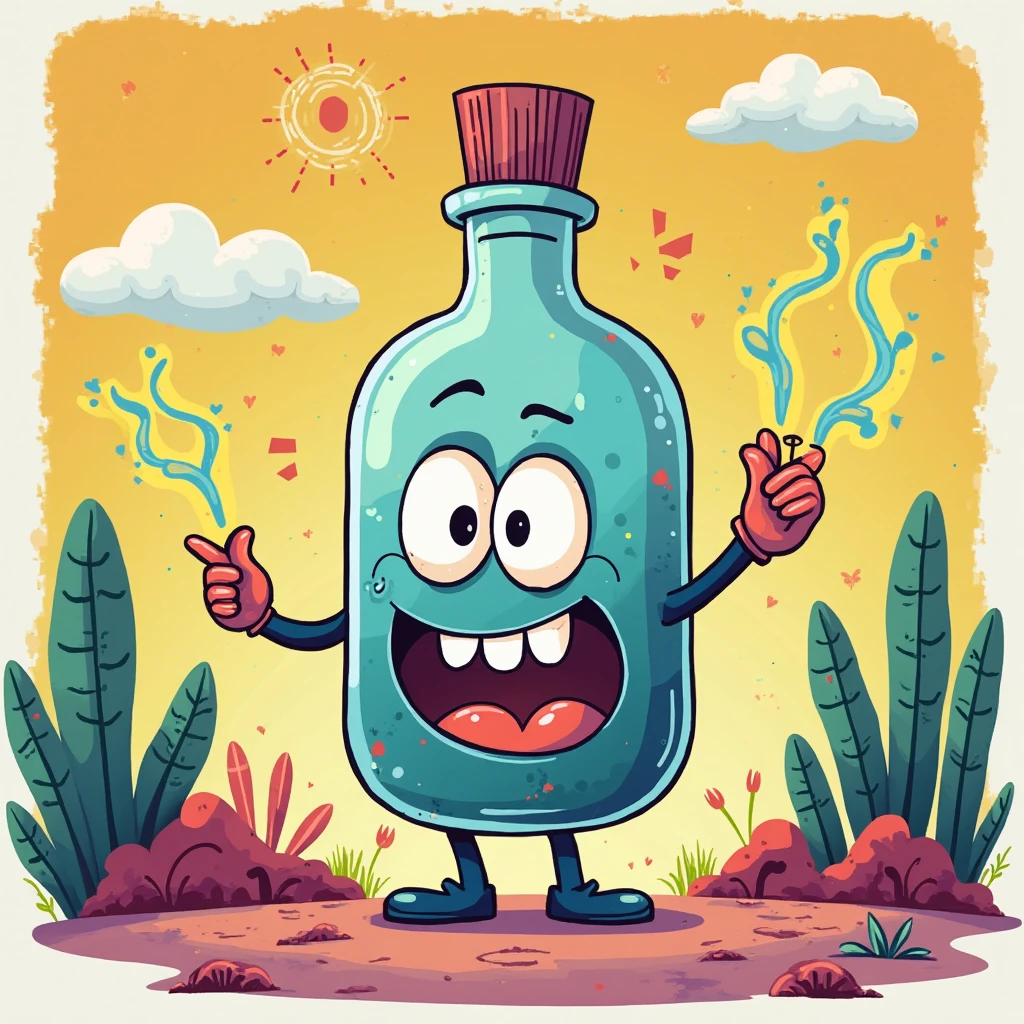 Significant reduction of toxic compounds, clip art, cartoon - SeaArt AI