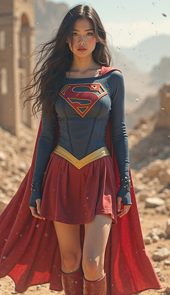 Cute Japanese、 Supergirl、 cosplay of a Supergirl 、 Live Action - SeaArt AI