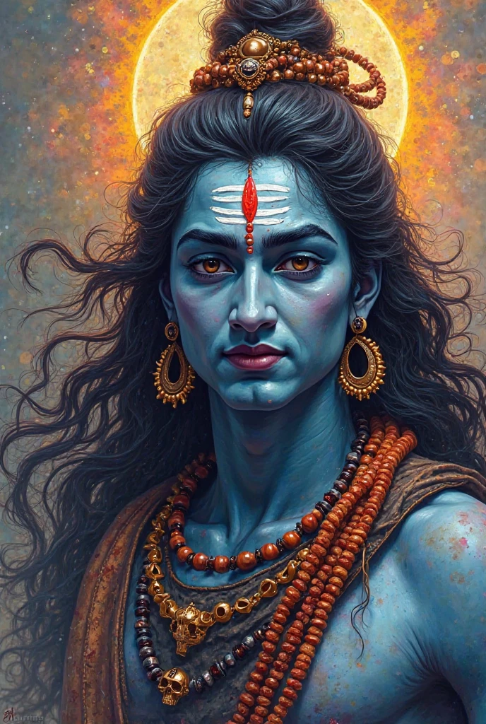 Present a vivid and artistically rich portrayal of Lord Shiva - SeaArt AI