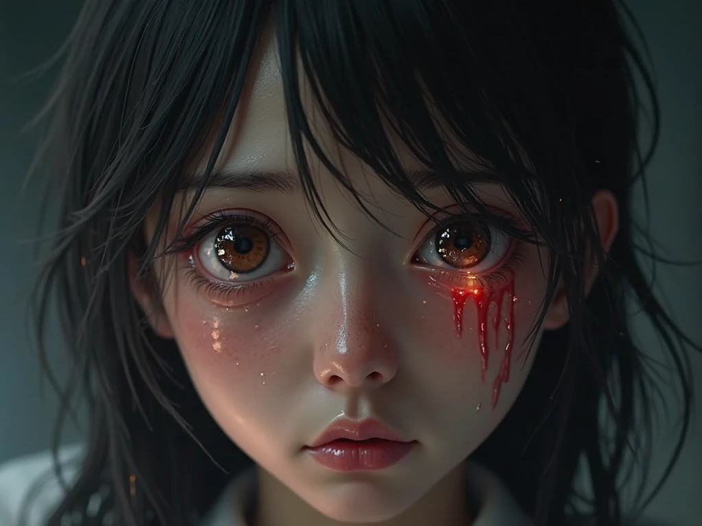 Watery eye pain - SeaArt AI